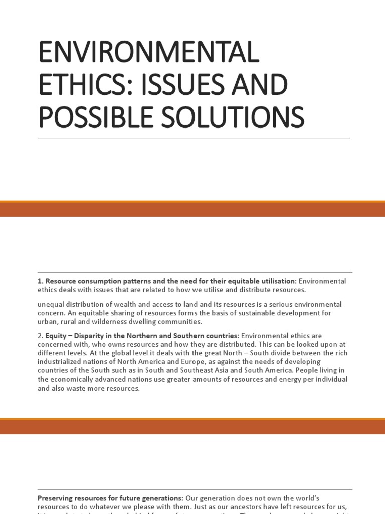 ENVIRONMENTAL ETHICS.pptx | Resource | Natural Environment | Free 30 ...