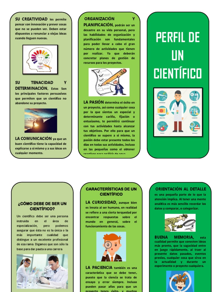 Triptico Cientificos | PDF | Science | Creatividad