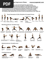 60mins Core Yoga Sequence | PDF | Hindu Prayer And Meditation | Yoga