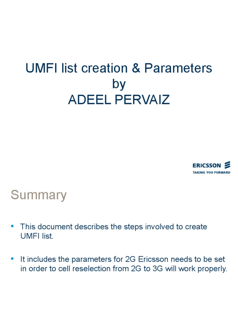 UMFI List Creation | PDF | General Packet Radio Service | Gsm