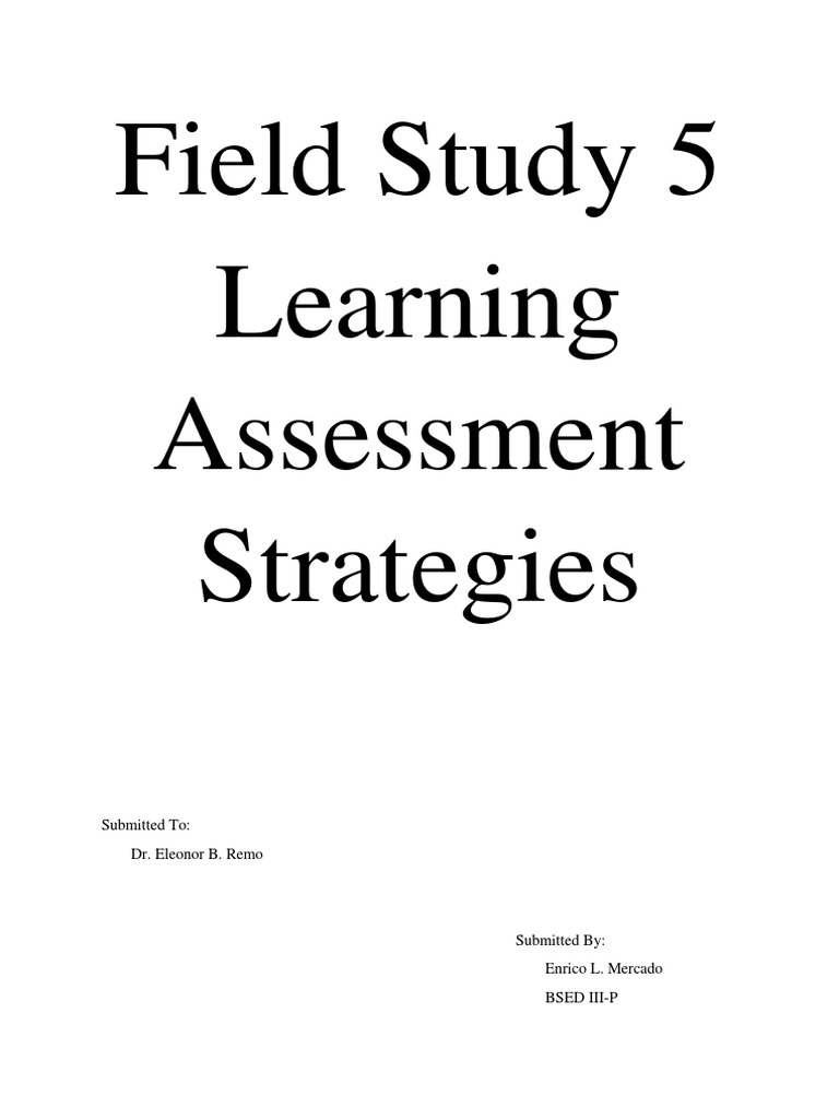 Field Study 5 | Download Free PDF | Learning | Teachers