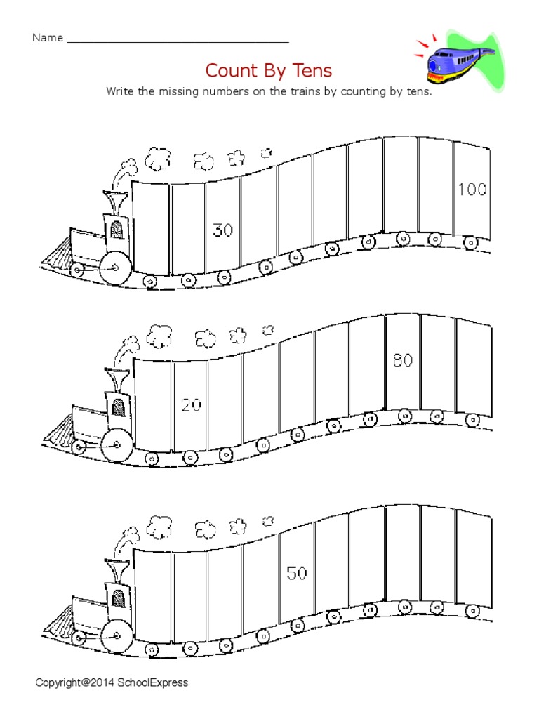 Count by Tens Activity Worksheet | PDF | Career & Growth