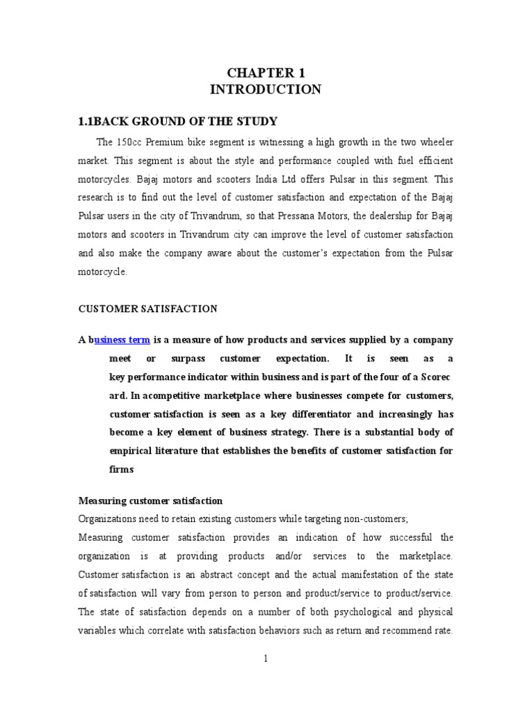 Project Report | PDF | Customer Satisfaction | Business