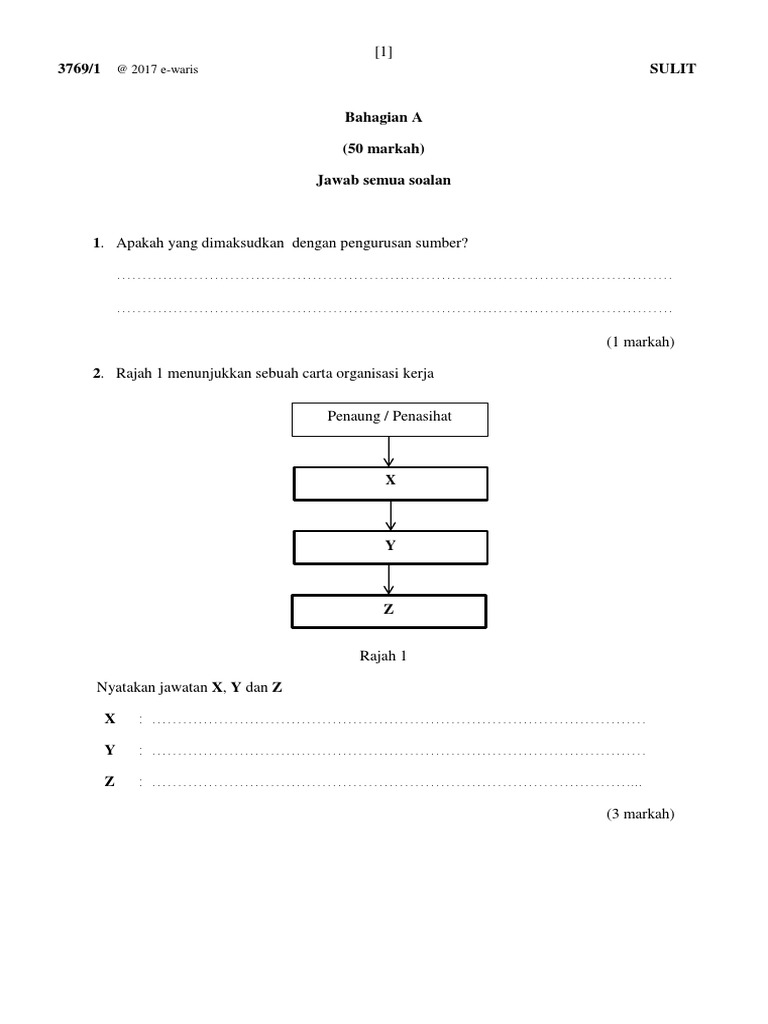 Contoh Soalan Srt Tinkatan4 - DesiraesrKing