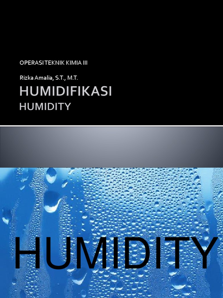1 Humidifikasi | PDF | Humidity | Relative Humidity