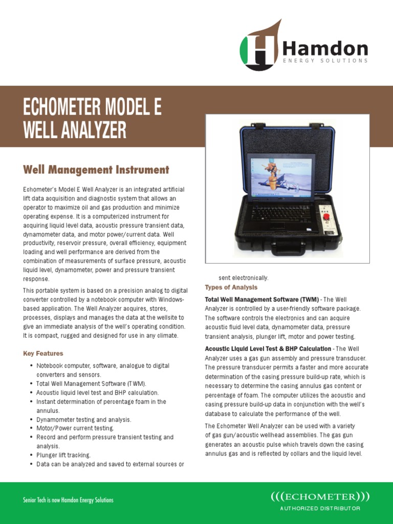 Echometer Well | PDF | Data Analysis | Pump