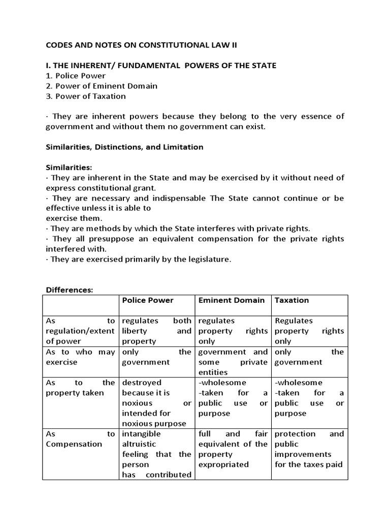 Consti Law 2 | PDF | Search And Seizure | Eminent Domain