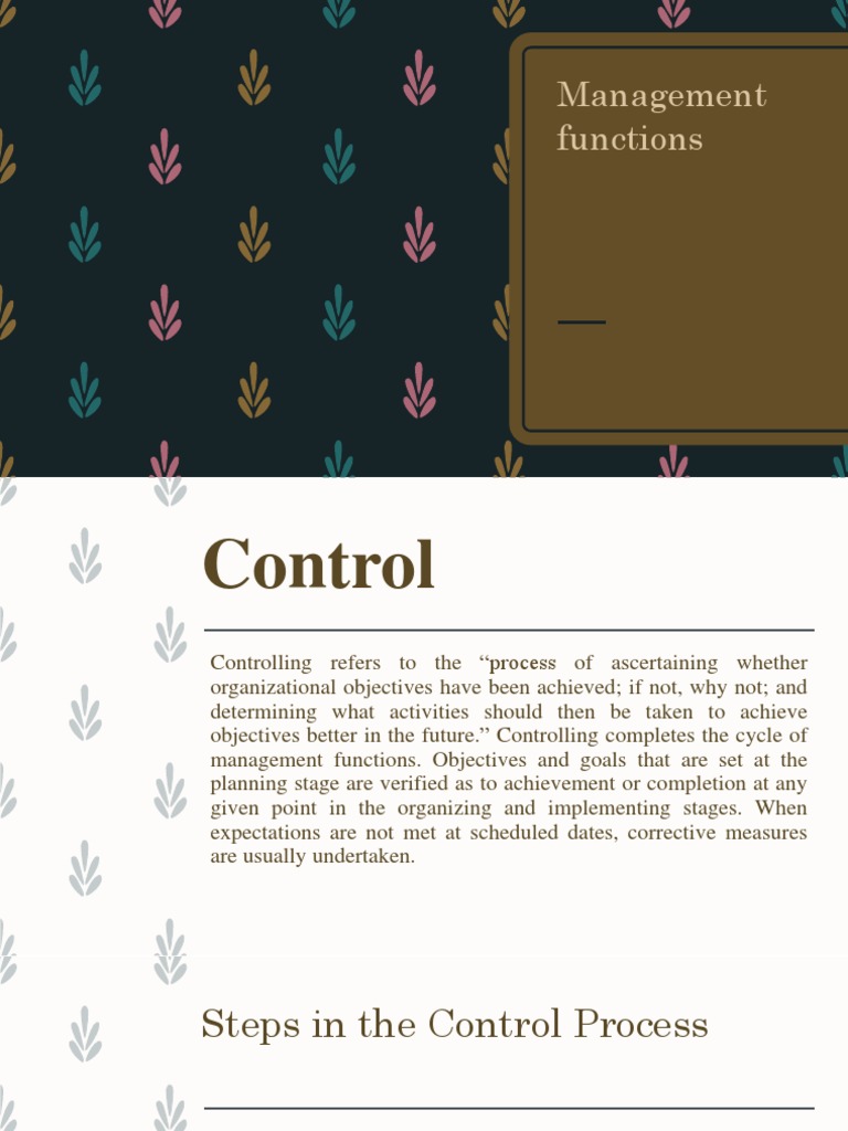 Management Functions | PDF | Cognition | Business