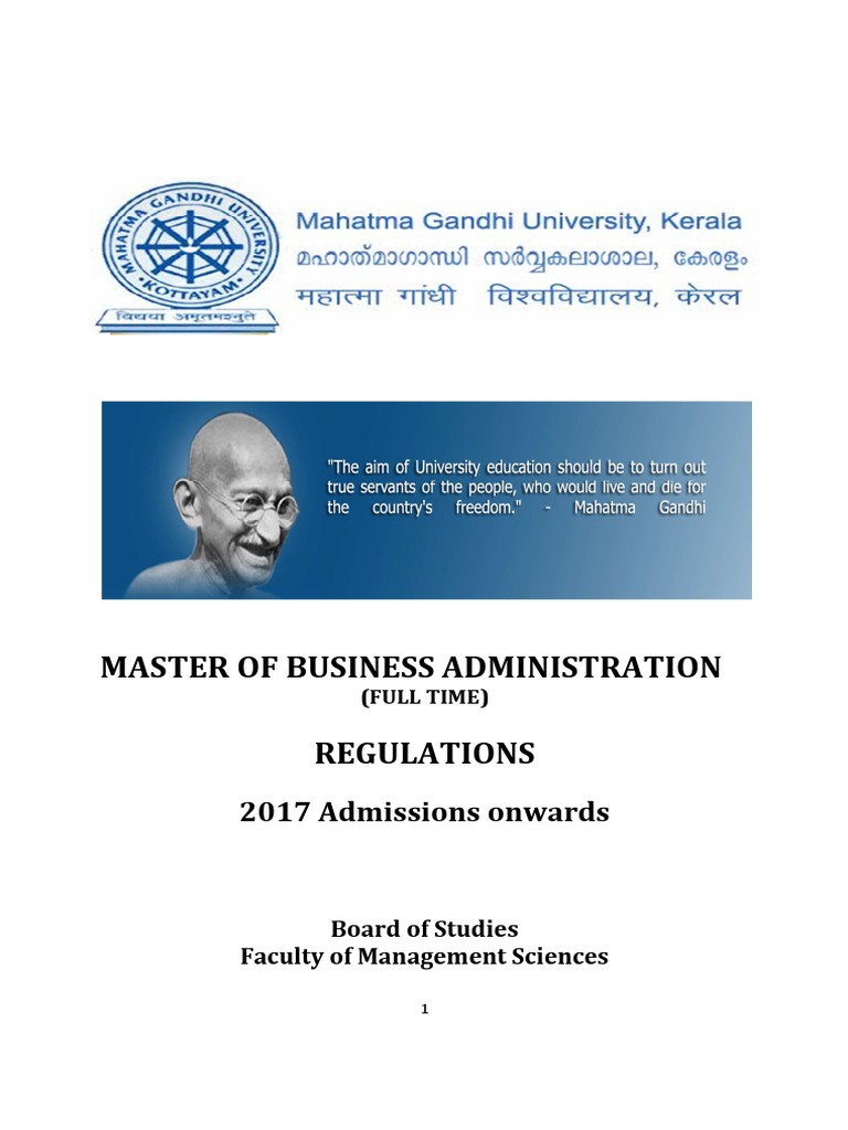 MGU MBA Curriculum & Syllabus 2017 FINAL PDF | PDF | Economics ...