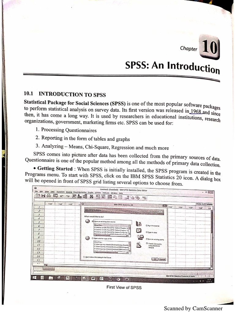 Introduction To SPSS | PDF