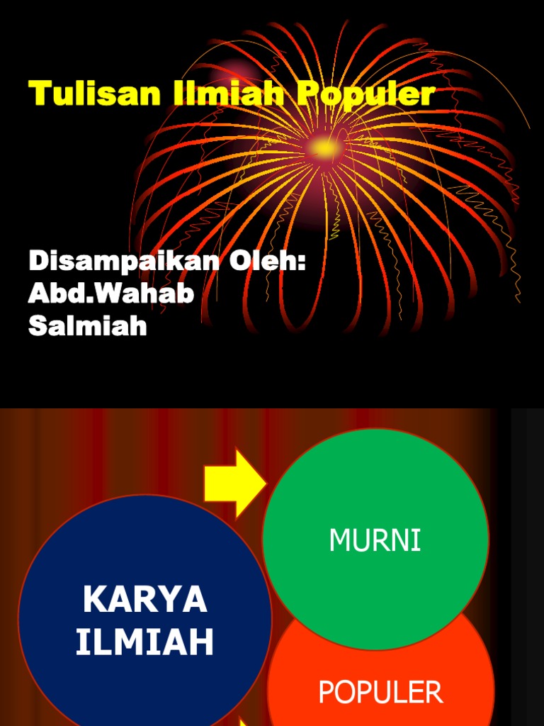Tulisan Ilmiah Populer | PDF
