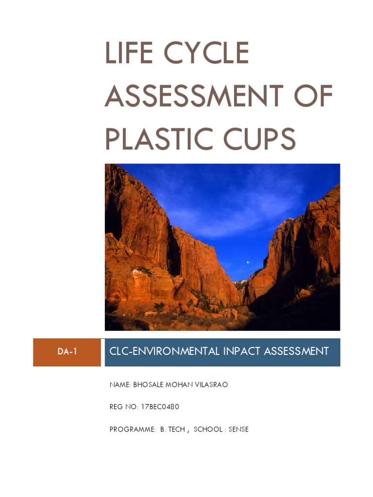 Plastic Cups Life Cycle Assessment | PDF | Life Cycle Assessment | Waste
