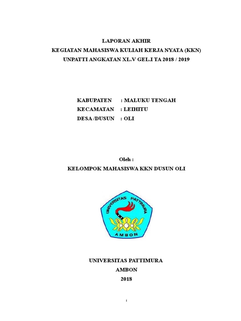 Cover KKN Oli | PDF | Bisnis