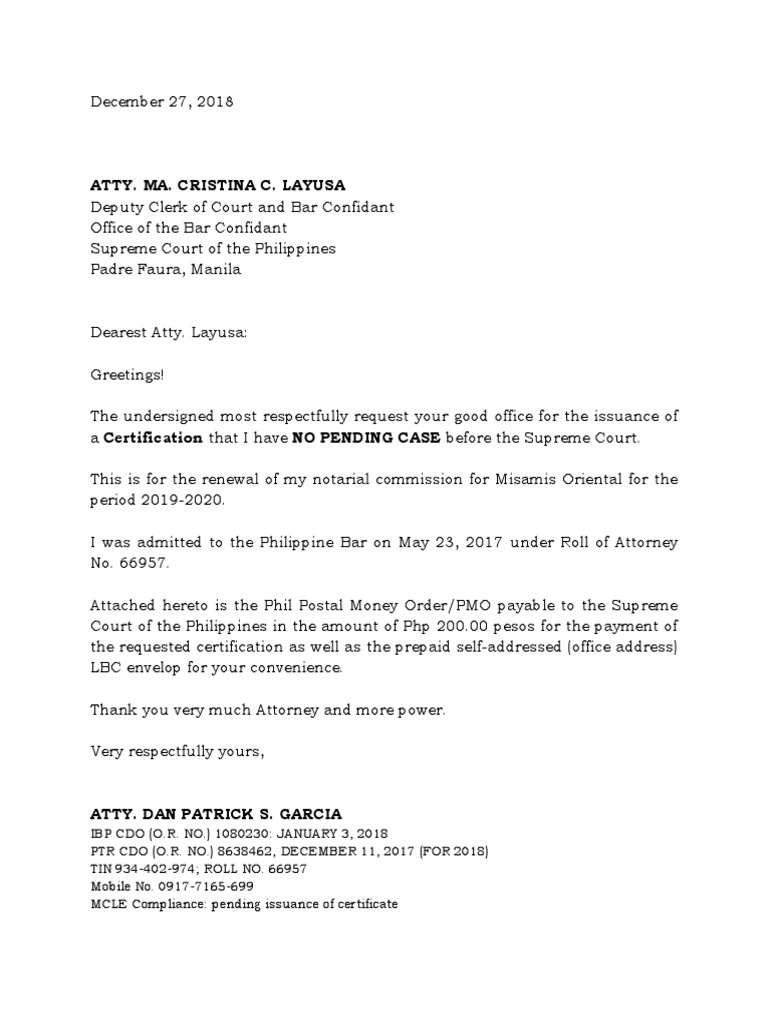 Letter To OBC | PDF