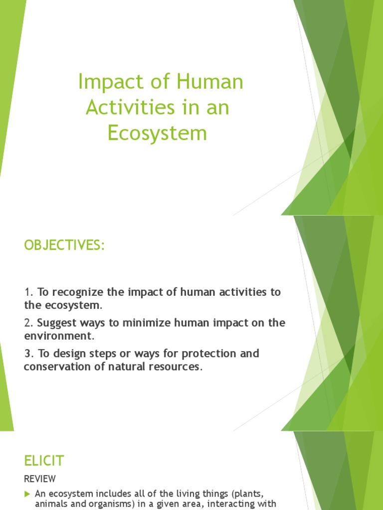 Impacts On Ecosystem Presentation | PDF | Human Impact On The ...