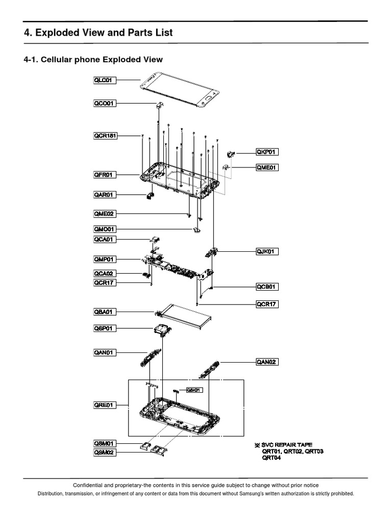 Cell phone exploded view parts list | PDF