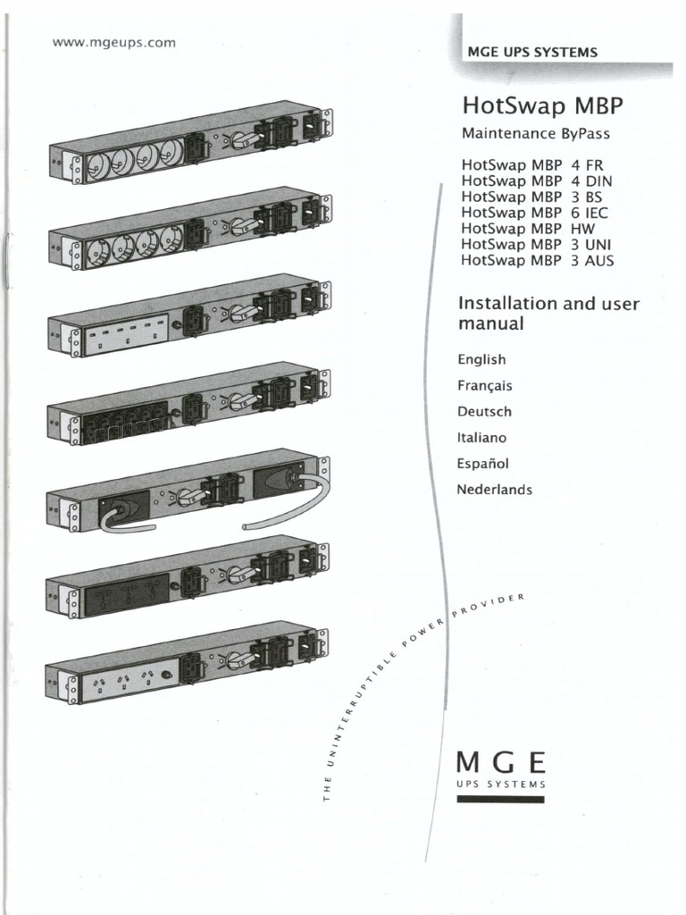 Mge Ups Hotswap MBP User Manual | PDF