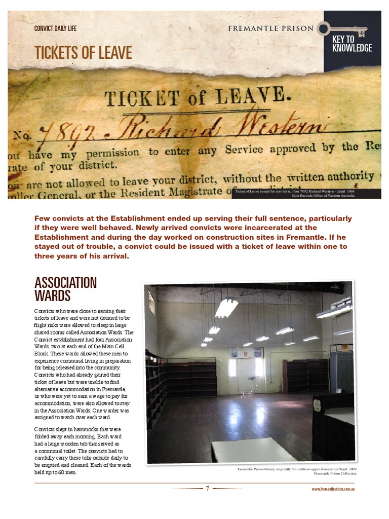 Understanding Tickets of Leave in Australia | PDF | Imprisonment And ...