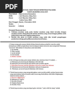 Contoh Soal KDK Uts Semester 1 | PDF