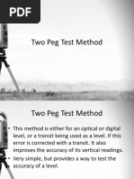 Two Peg Test | PDF | Surveying | Scientific Observation