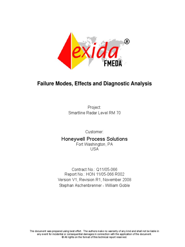 RM70 FMEDA Exida - 1 | PDF | Reliability Engineering | Engineering