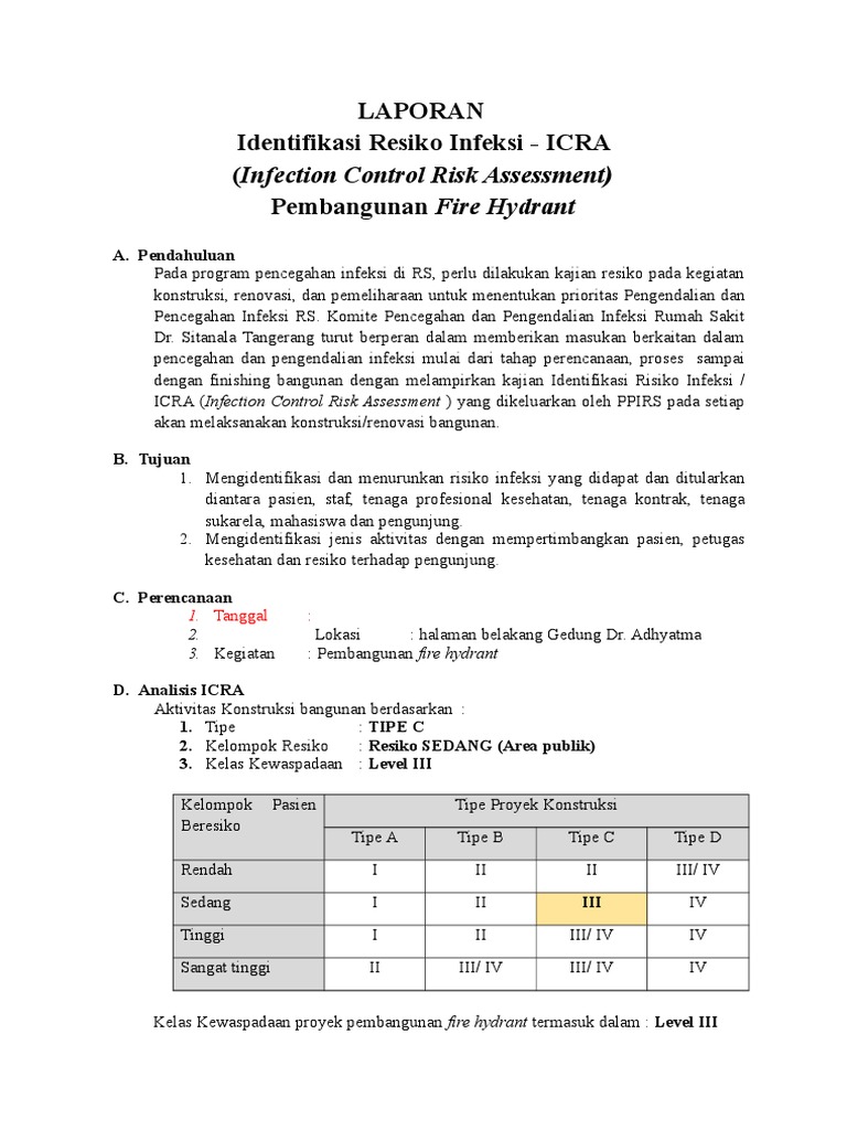 ICRA-PCRA Pembangunan Fire Hydrant | PDF