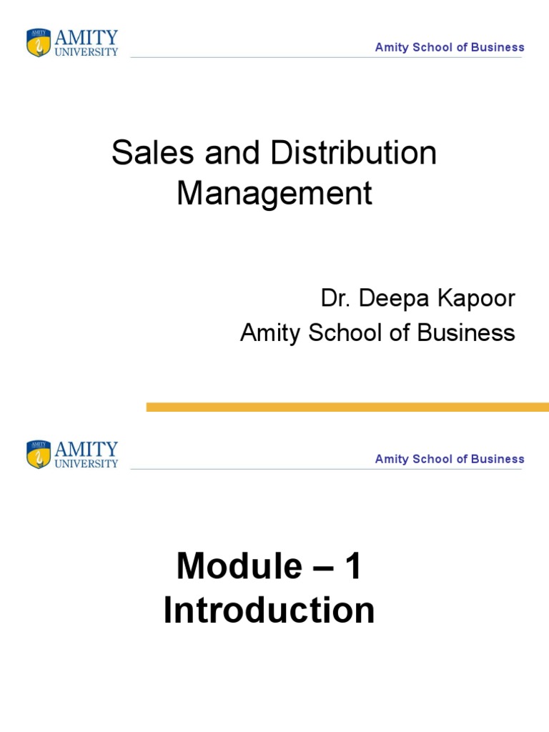 Sales and Distribution Management | PDF | Sales | Marketing