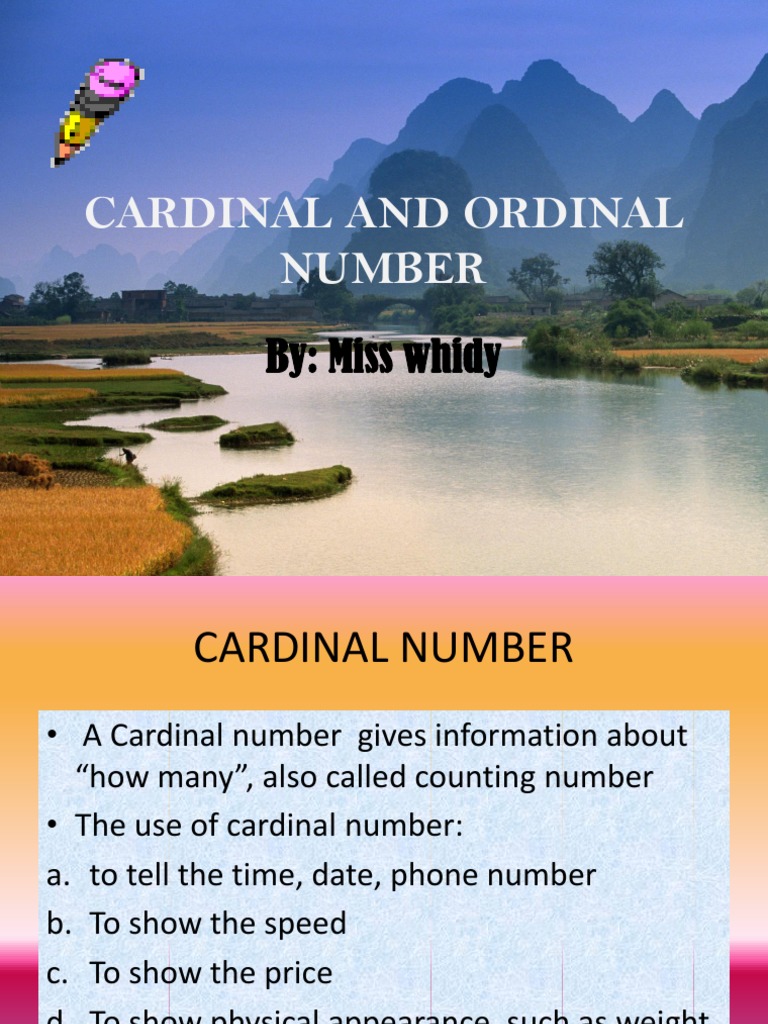 Cardinal and Ordinal Number | Download Free PDF | Sports
