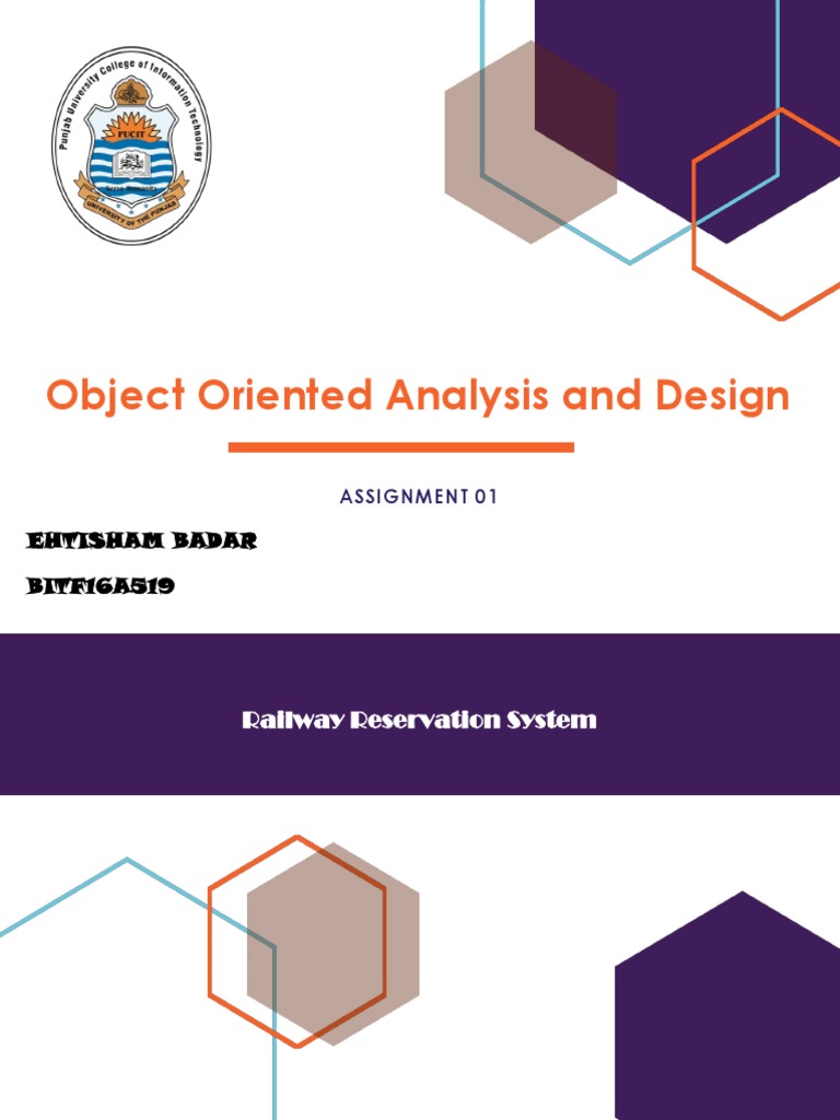Object Oriented Analysis and Design: Railway Reservation System | PDF