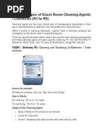 Cleaning Agents R1-R9 | PDF | Bathroom | Home