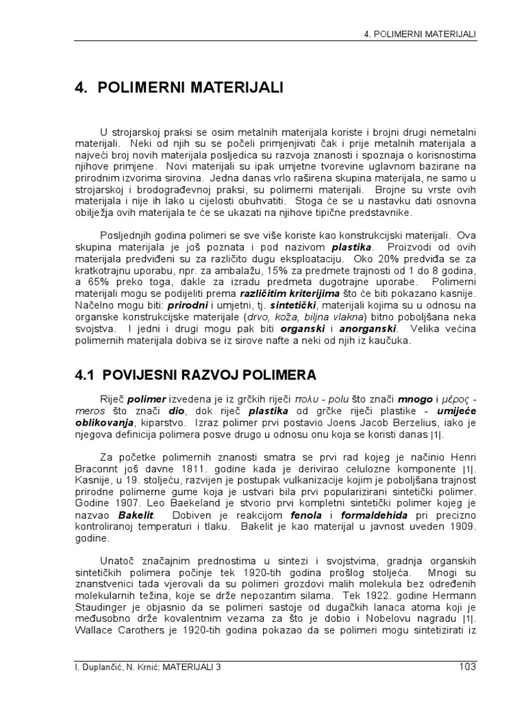 9-Materijali 3 2009 Polimeri Kon PDF | PDF