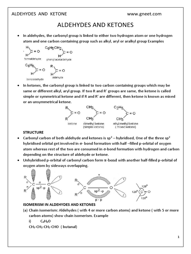 Aldehyde Ketone | PDF | Aldehyde | Ketone