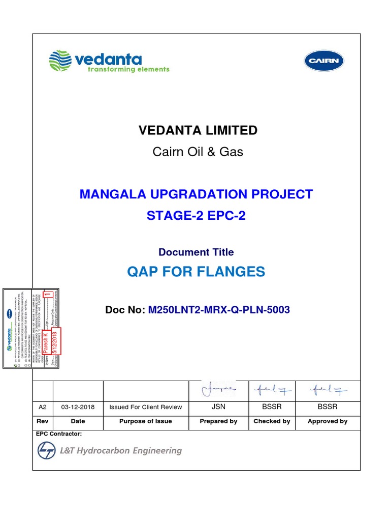 QAP For Flanges | PDF | Specification (Technical Standard ...