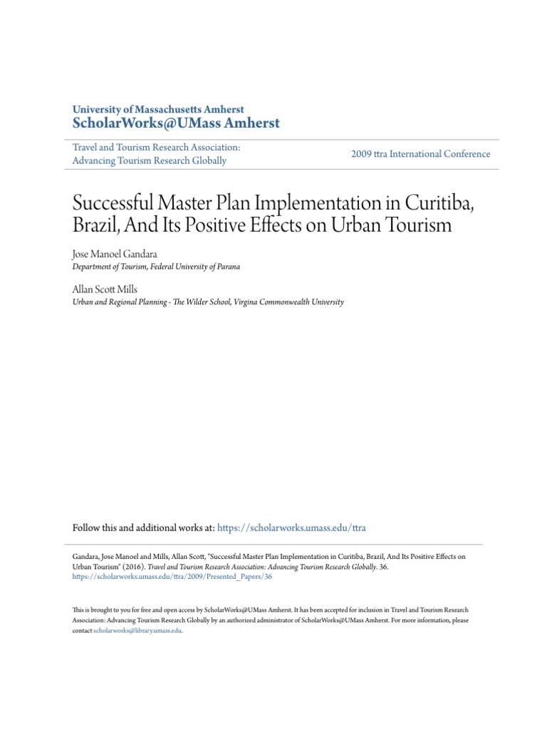 Successful Master Plan Implementation in Curitiba, Brazil, and Its ...