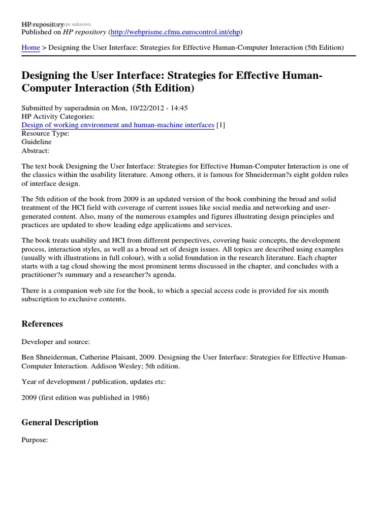 User Interface Design Guidelines | PDF | Human–Computer Interaction ...