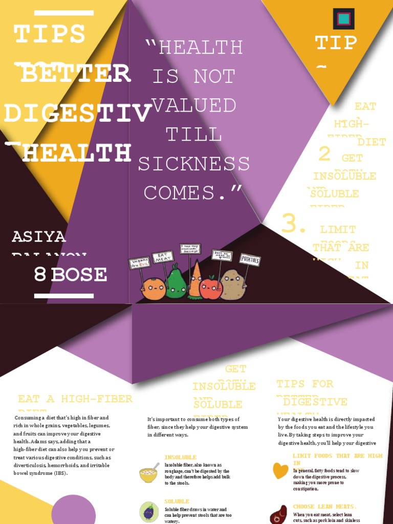 Eat a high-fiber diet for better digestive health | PDF | Dietary Fiber ...