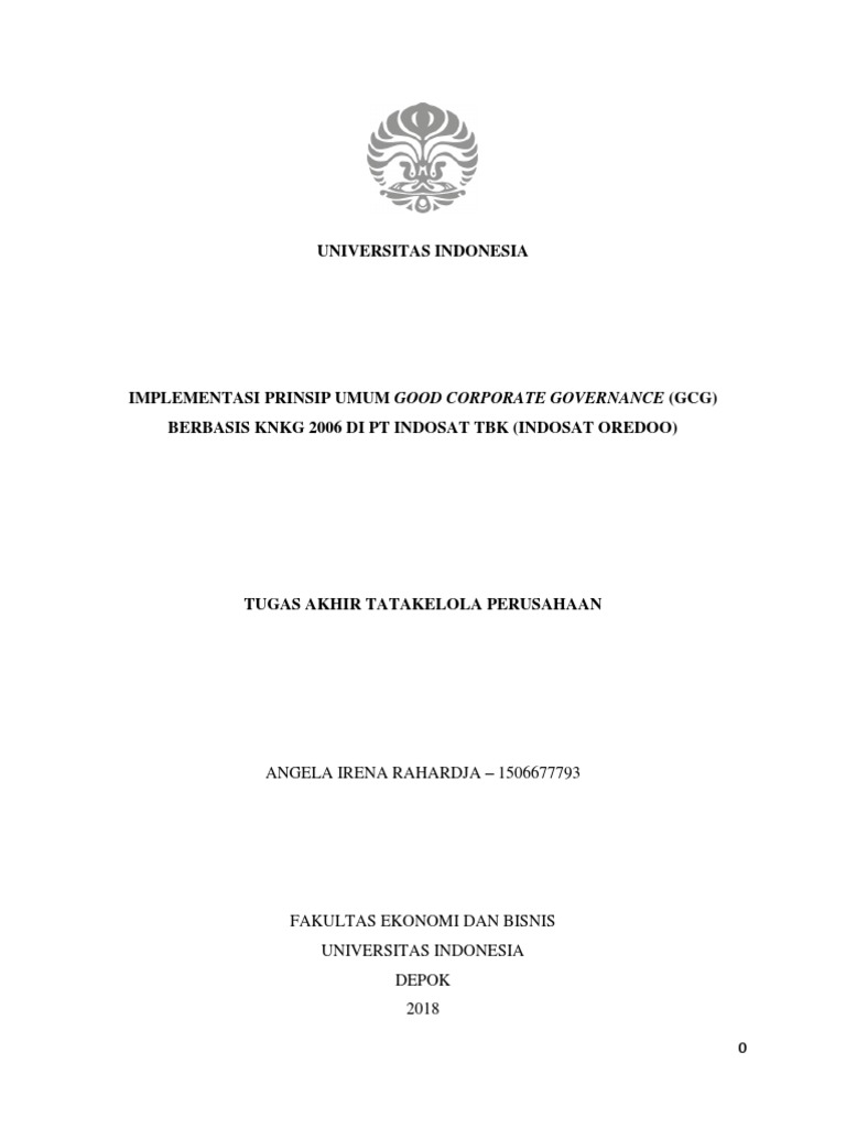 Implementasi Good Corporate Governance | PDF | Bisnis