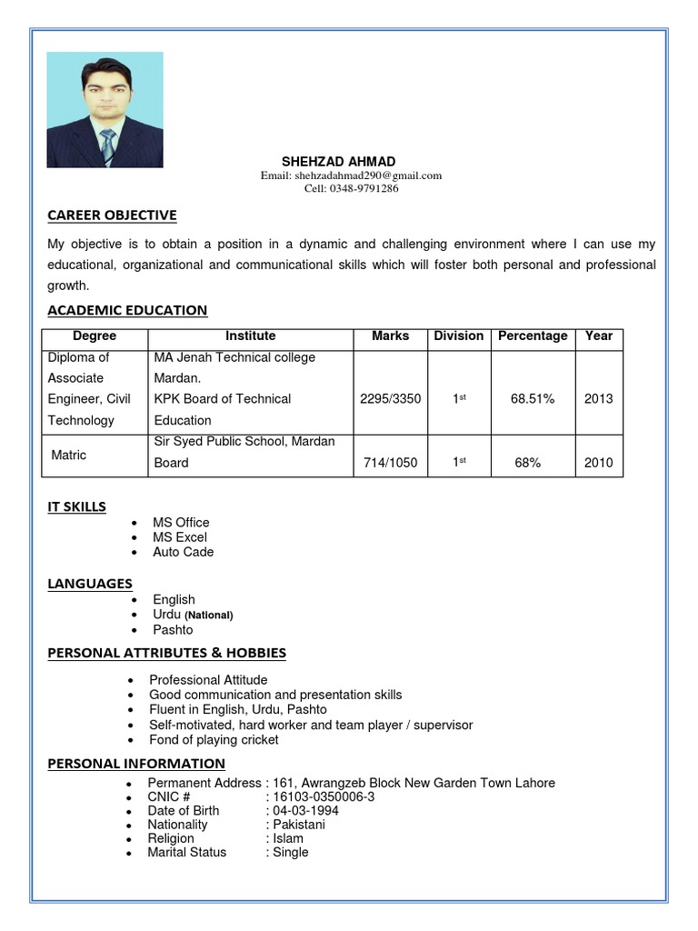 Shehzad CV PDF | PDF