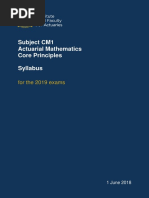 Cm1 Syllabus Final | PDF | Present Value | Life Insurance