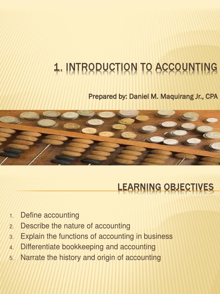 Introduction of Accounting | PDF | Accounting | Balance Sheet