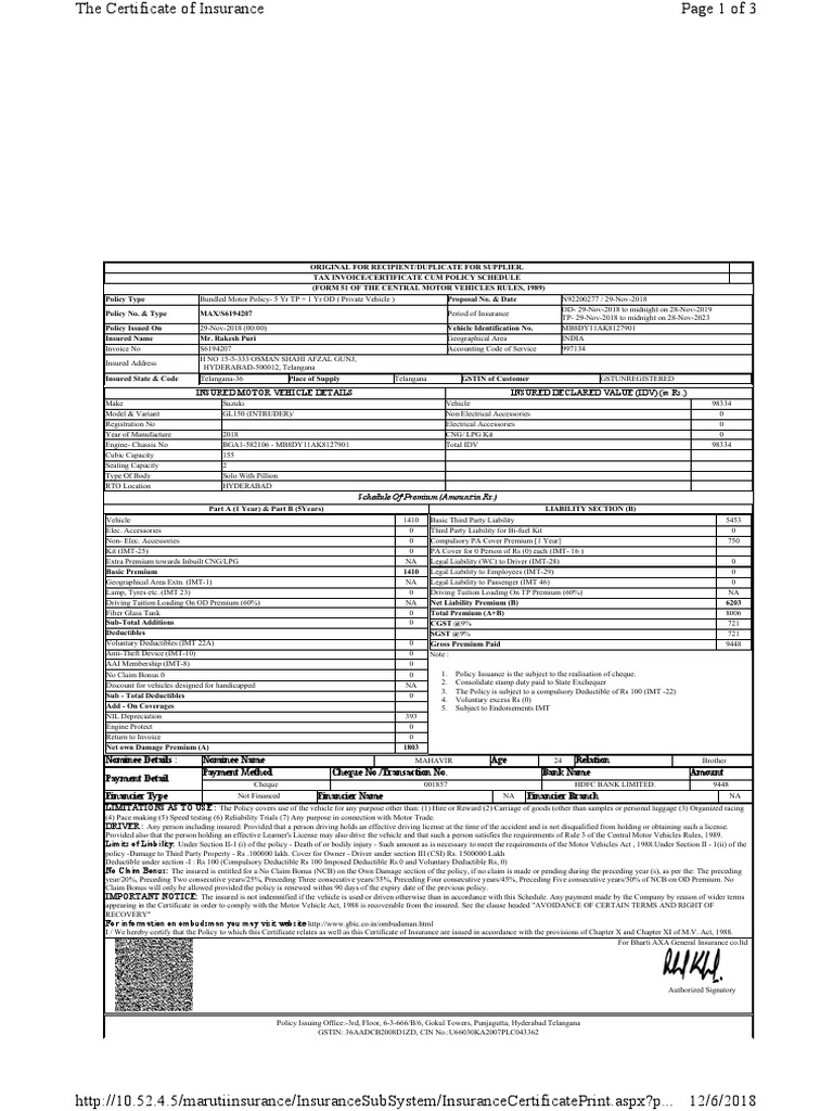 Intruder Policy | PDF | Deductible | Driver's License