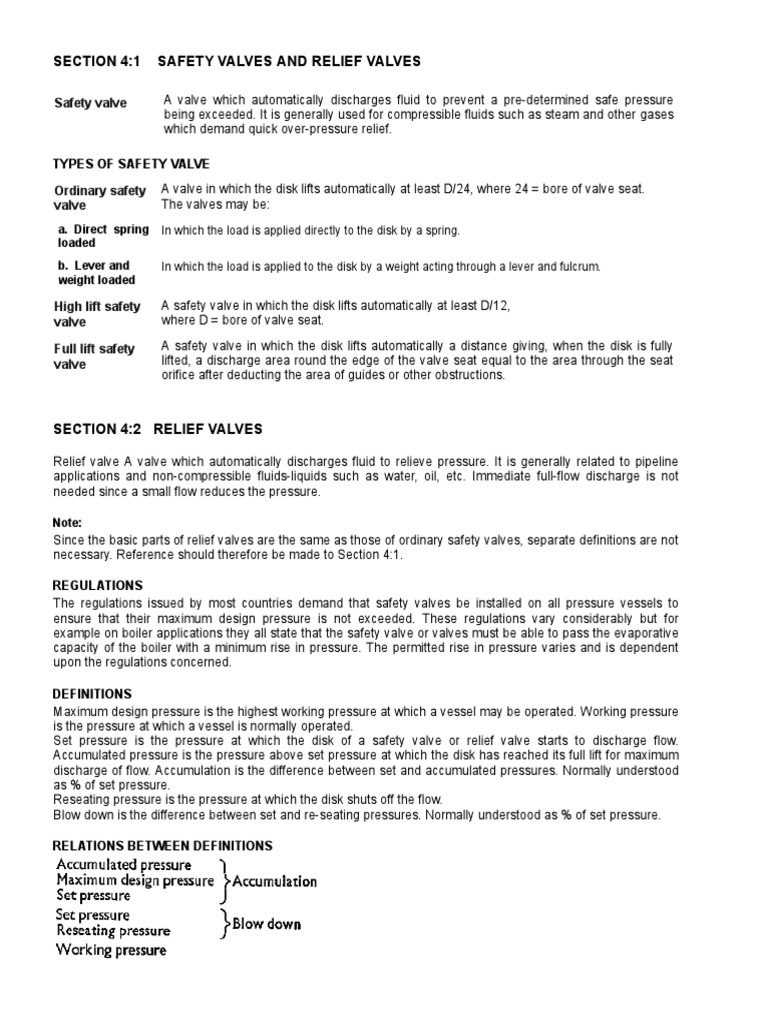 Section 4 - Safety Valves | PDF | Valve | Elevator