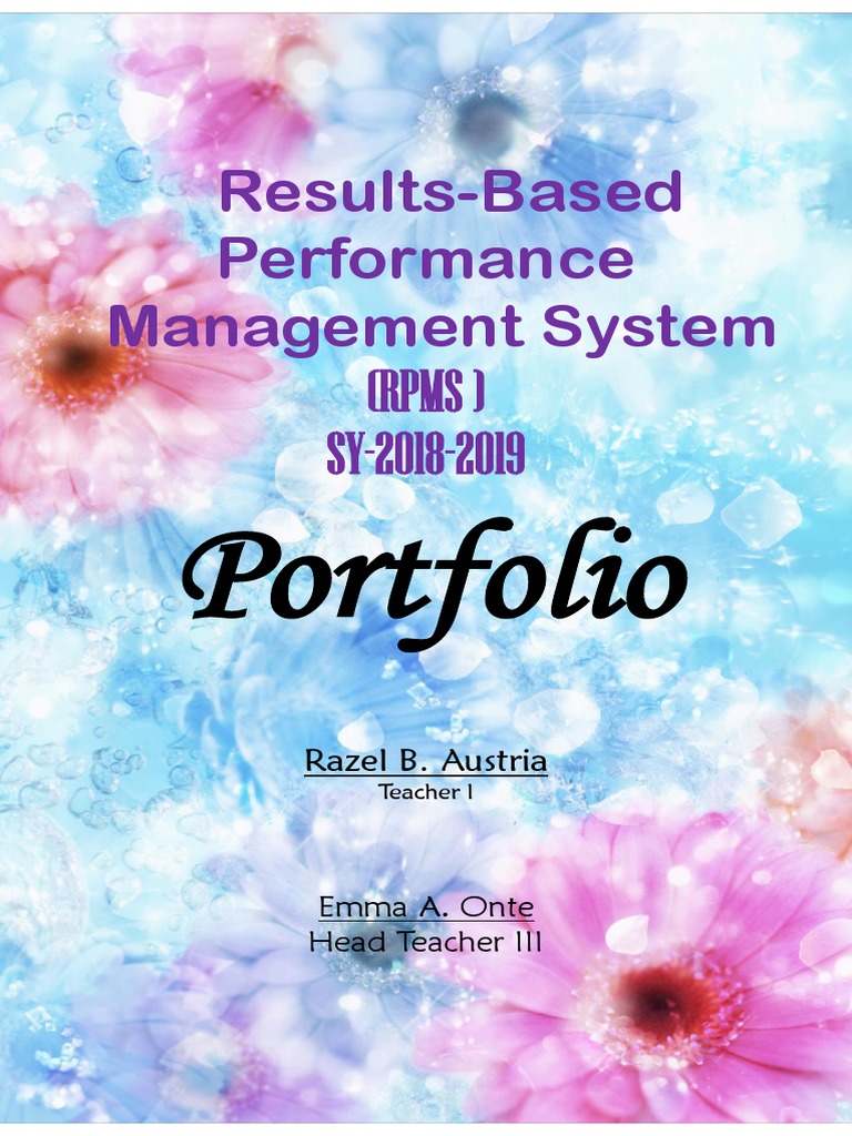 Results-Based Performance Management System: (RPMS) SY-2018-2019 | PDF ...