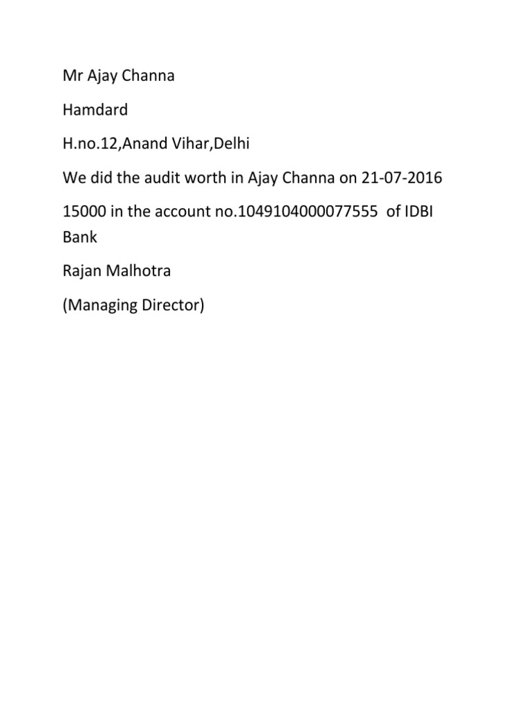 Letter Head Juned | PDF