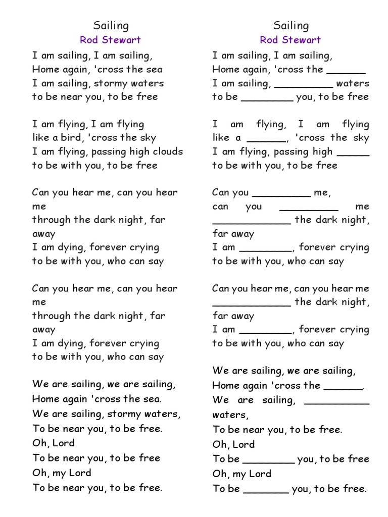 Sailing Sailing: Rod Stewart Rod Stewart | PDF | Nature