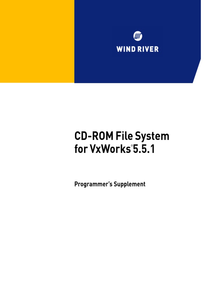 Cdrom File System For Vxworks 5.5.1 | PDF | Cd Rom | File System