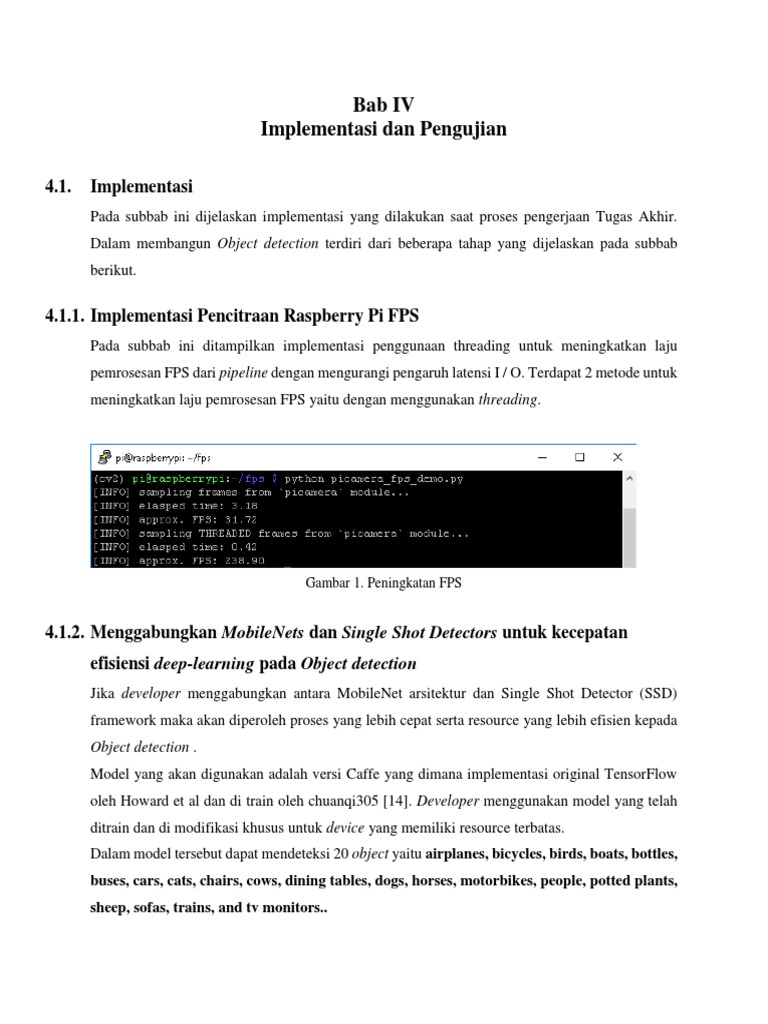 Implementasi Dan Dokumentasi Classification Object Detection Using