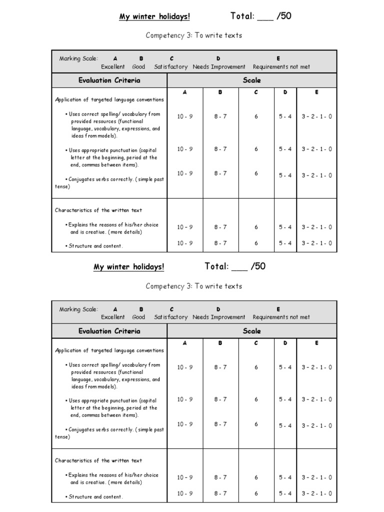 Correction Grid WS | Download Free PDF | Grammatical Tense | Punctuation