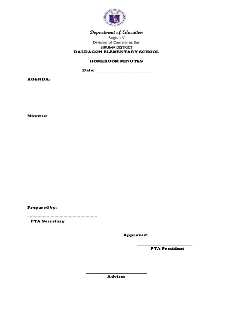 Minutes Form | PDF | Learning | Behavior Modification
