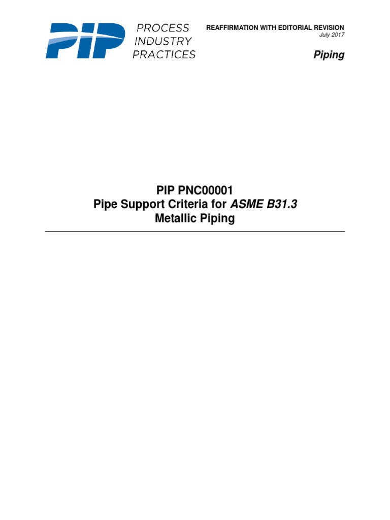 Pipe Support Design Criteria PDF | PDF | Pipe (Fluid Conveyance ...